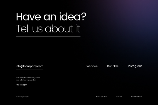 Footer Component - Webflow